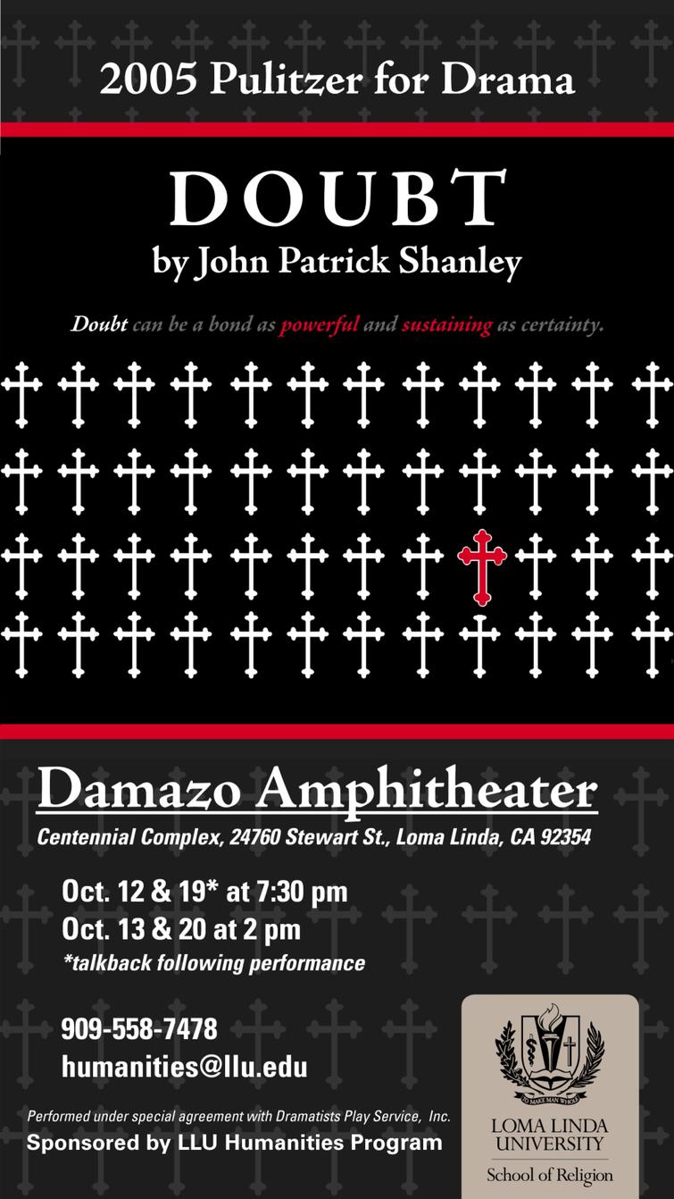 Doubt Play presented by LLU Humanities Program | Events - Loma Linda ...