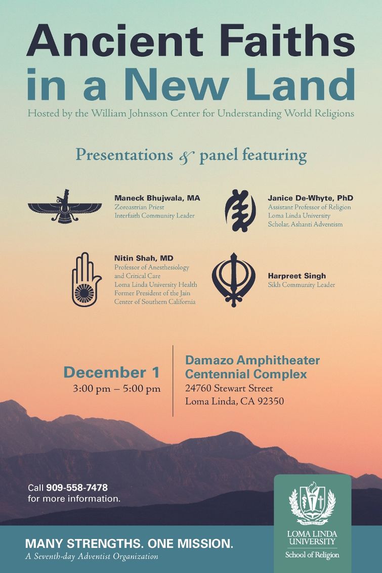 Ancient Faiths in a New Land | Events - Loma Linda University Health
